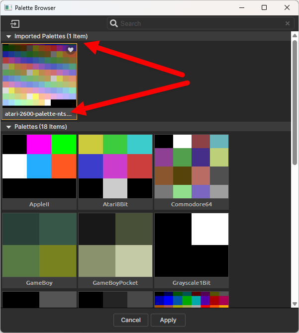 Dither and Palettes
